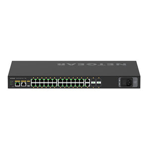 NETGEAR GSM4230P-100AJS M4250-26G4F-PoE+ PoE+対応 (300W) 1Gポート×26 SFPスロッ ...