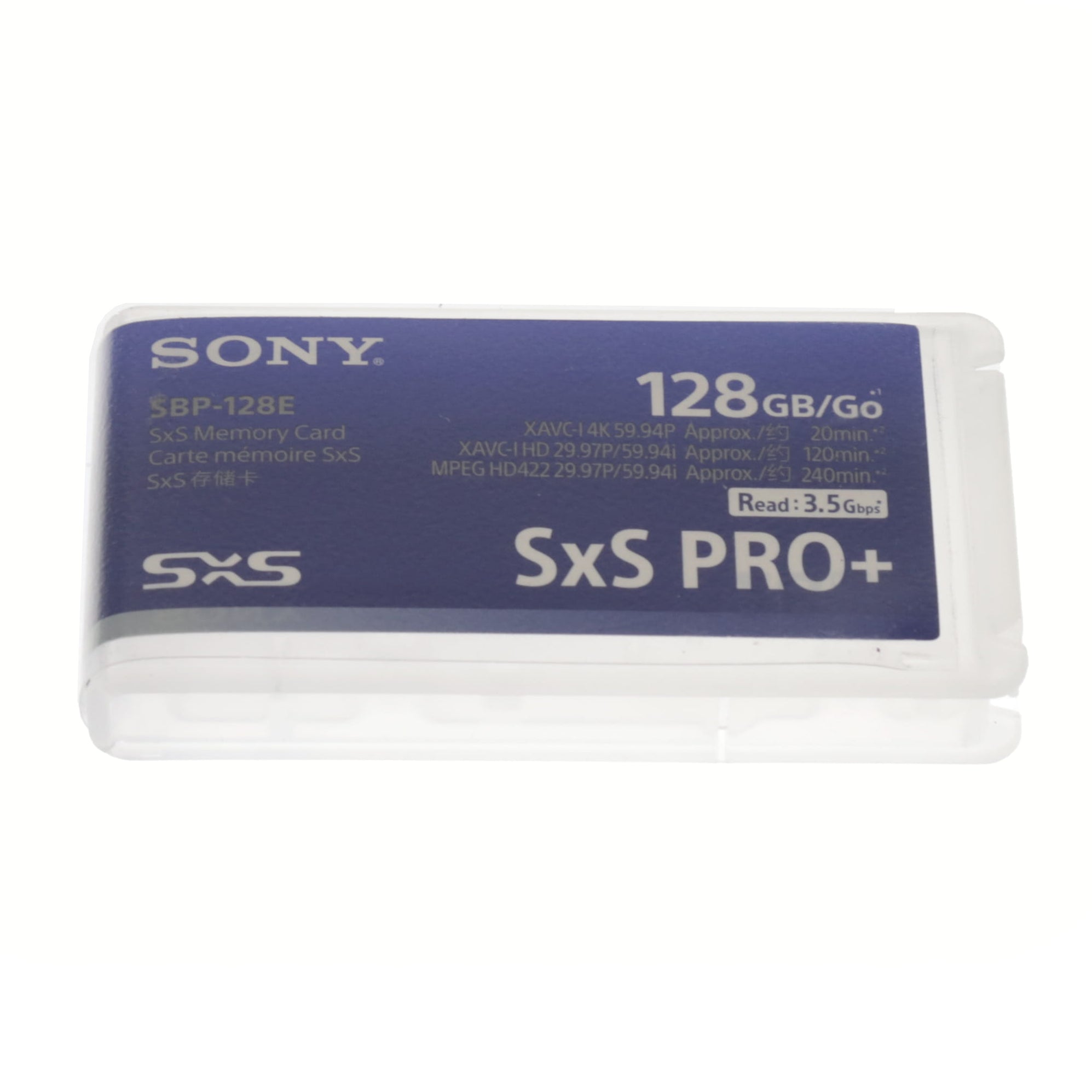 【中古品】SONY SBP-128E SxS PRO+ メモリーカード 128GB - 業務用撮影・映像・音響・ドローン専門店 システムファイブ