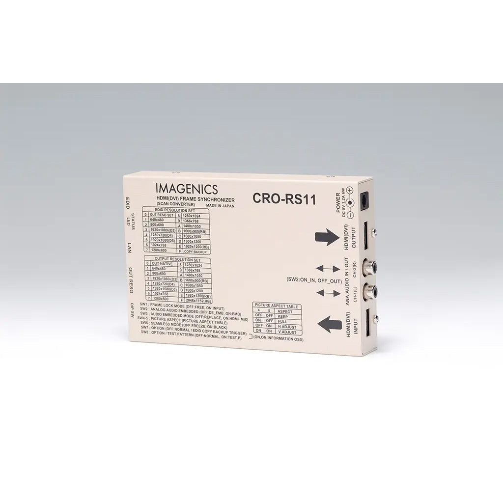 IMAGENICS CRO-RS11 HDMI(DVI)信号フレームシンクロナイザー - 業務用撮影・映像・音響・ドローン専門店 システムファイブ